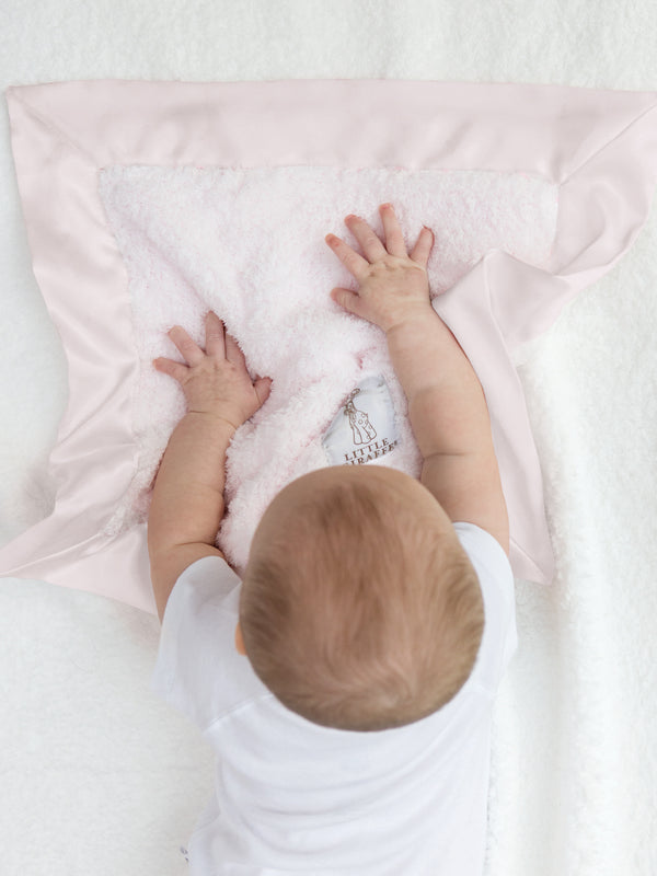 Chenille Baby Girl Blanket Bundle